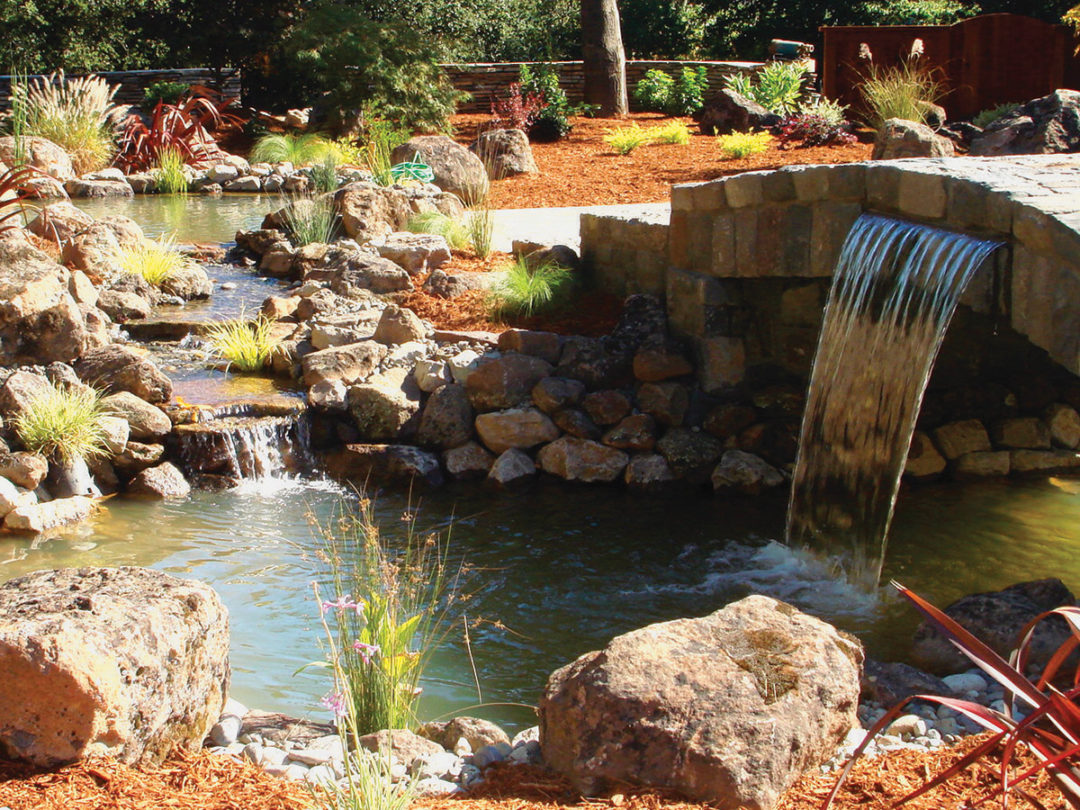 natural-stone-is-used-in-this-water-feature - Details Landscape Art